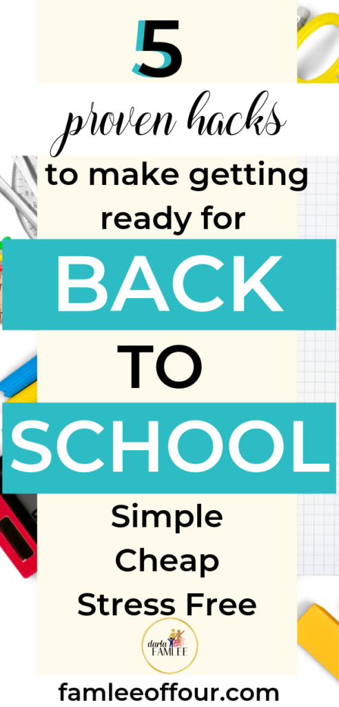 5 Back To School Tips:Save time, Money & Your Sanity( + free printable ...