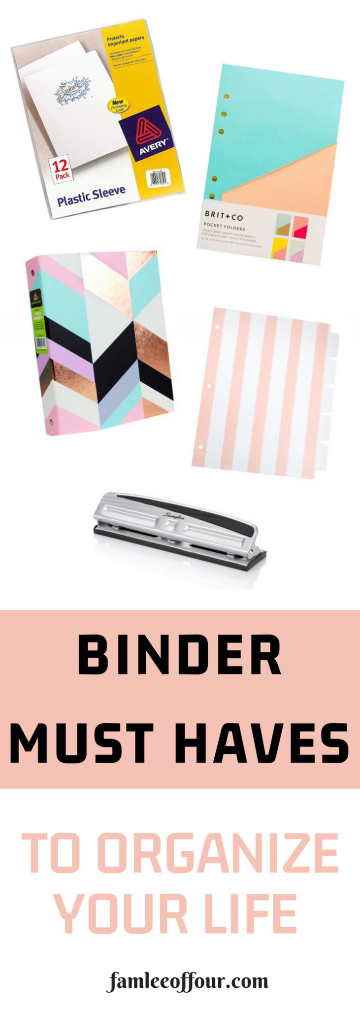 Must Haves To Organize Your Printable Binder | FamLee of Four