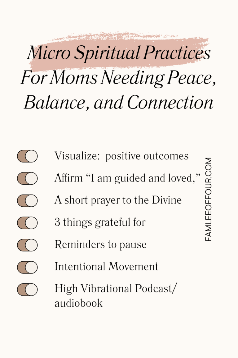 Micro Spiritual Practices For Busy Moms: Peace, Balance, and Connected ...